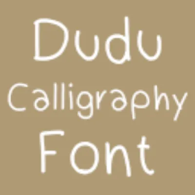 Dudu Calligraphy Font - текстуры для Майнкрафт - Зона Крафта